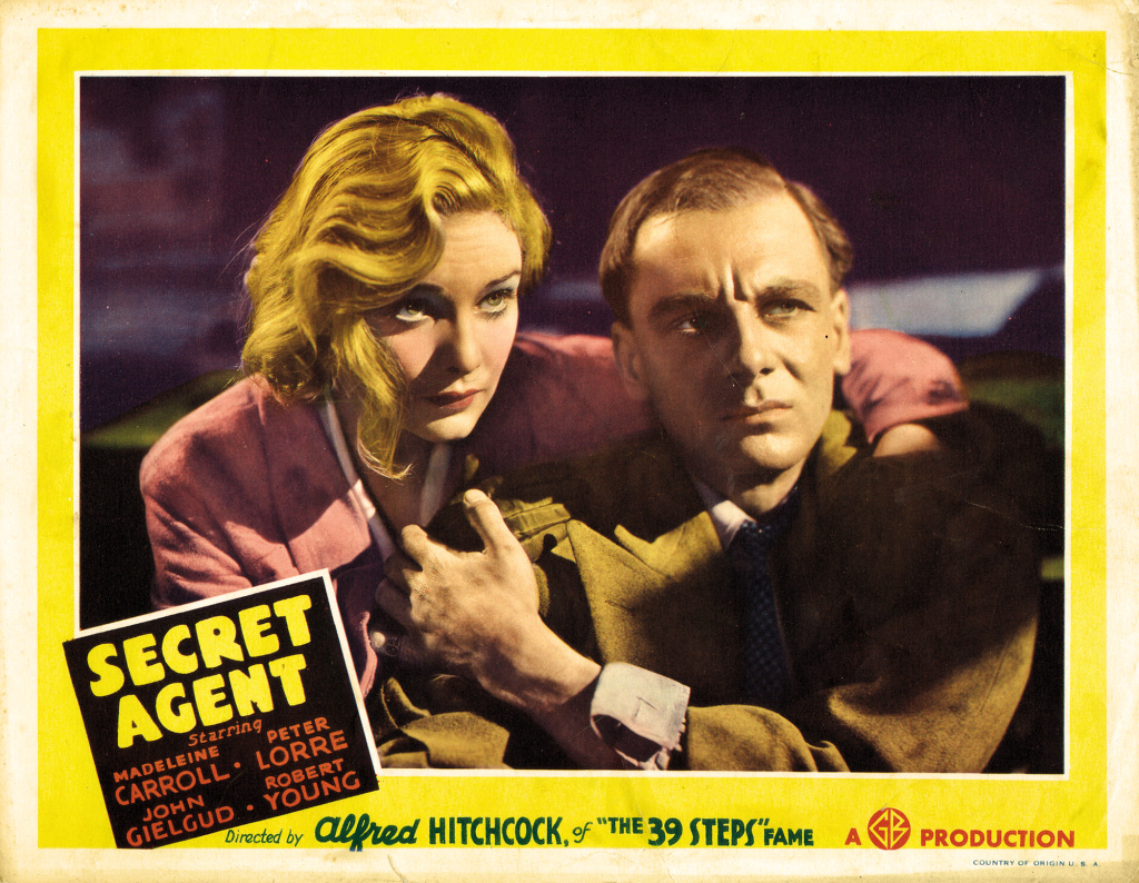 Secret Agent **** (1936, John Gielgud, Peter Lorre, Madeleine Carroll ...