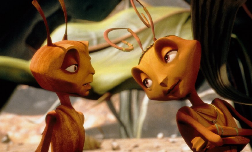 Antz **** (1998, voices of Woody Allen, Sharon Stone, Gene Hackman ...