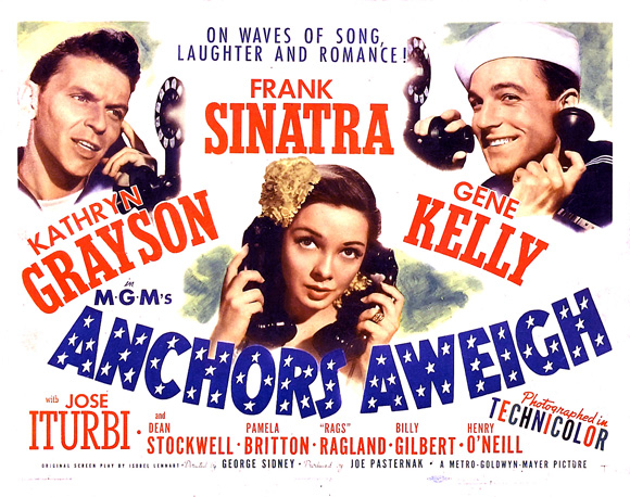 Anchors Aweigh **** (1945, Frank Sinatra, Kathryn Grayson, Gene Kelly ...